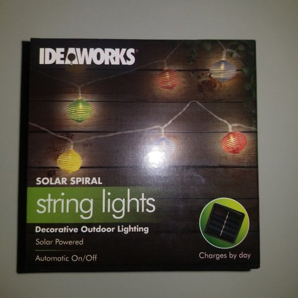 Ideaworks | Accents | Solar Spiral String Lights | Poshmark